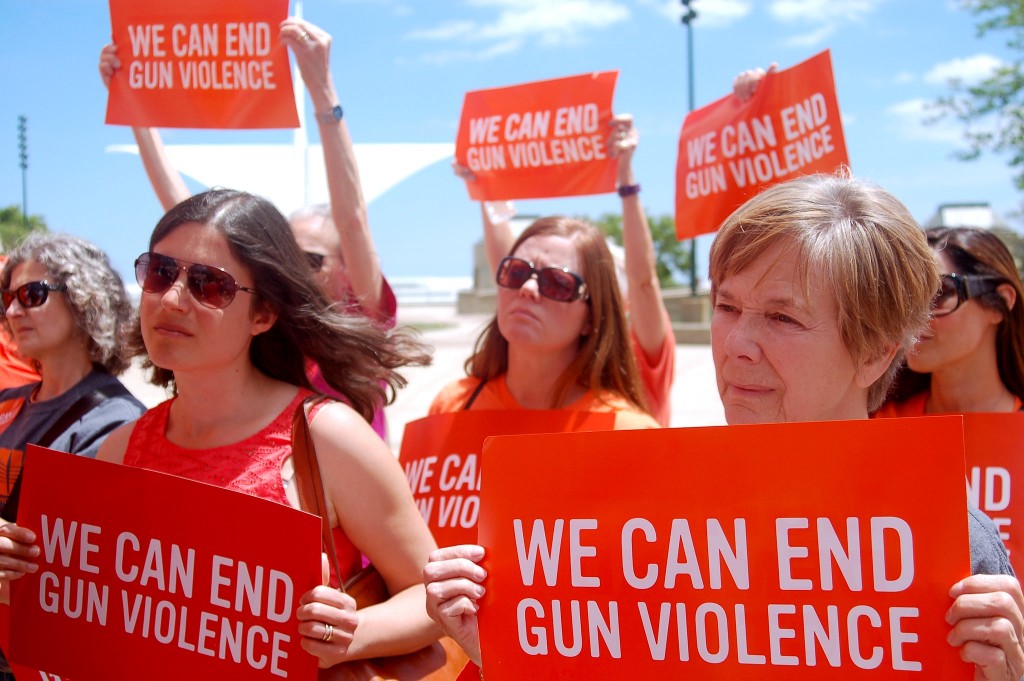 Gun violence awareness rally draws dozens clad in orange to downtown ...