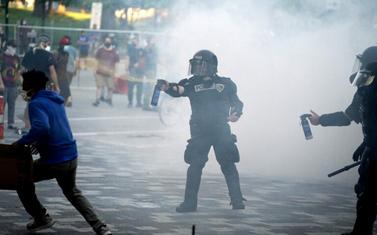 Aggressive policing escalates violence at protests, research shows. A ...